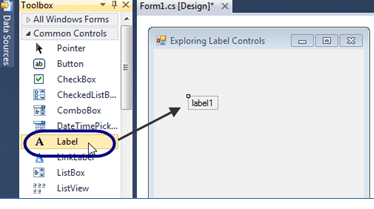 Visual C#: Adding Labels